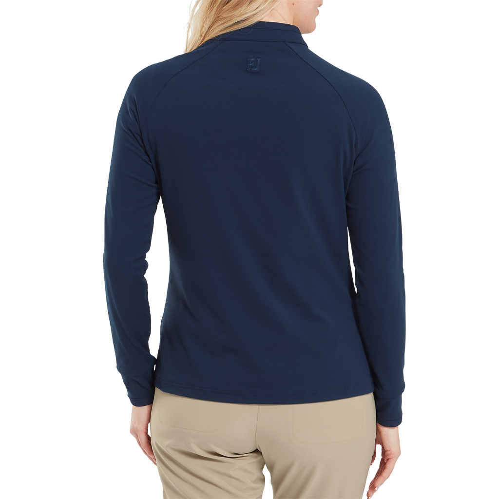 FootJoy Half-Zip Midlayer Dames Navy Logo Gaasterland » Golfdiva
